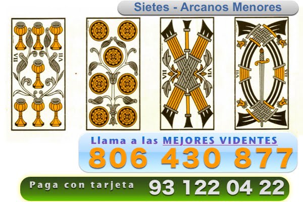 Arcanos Menores del Tarot: Significado de los Sietes