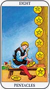 Arcanos Menores del Tarot: Significado de los Ochos